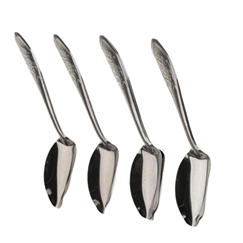 Baosity Bird Cockatiel Parrot Milk Steel Metal Feeding Feed Spoons