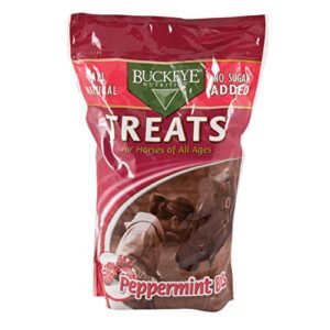 buckeye nutrition 4 lb. peppermint tasty all natural no sugar added horse treats