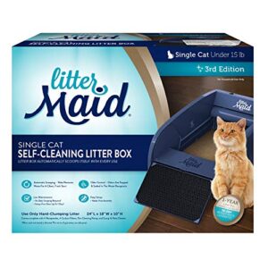 LitterMaid® Single Cat Self-Cleaning Litter Box, Blue