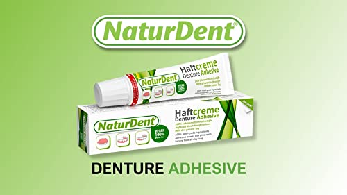 Natural Strong Denture Adhesive NaturDent holds Dentures Longer and Stronger No Zinc No Petrochemical No Paraben No Yucky Taste