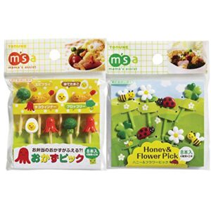 torune mama's assist food picks bento lunch 8 pieces 2 pack set