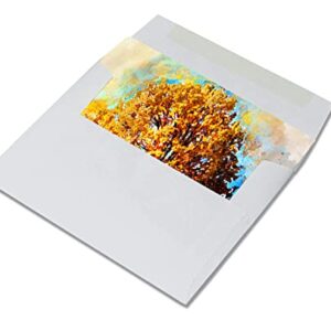 Max Emporium Watercolor Autumn Blank Note Cards - Blank Greeting Cards - 6 Fall Designs - Includes Card and Envelopes - 5.5"X4.25" (24 Pack)