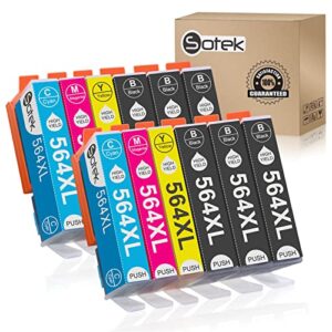 Sotek Compatible Ink Cartridge Replacement for 564XL 564, Work for Photosmart 7520 6520 5520 5525 6510 Officejet 4610 4620 4622 Deskjet 3520 3521 3522 (6BK/2C/2M/2Y, 12-Pack)