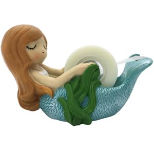 streamline imagined cute mermaid tape dispenser