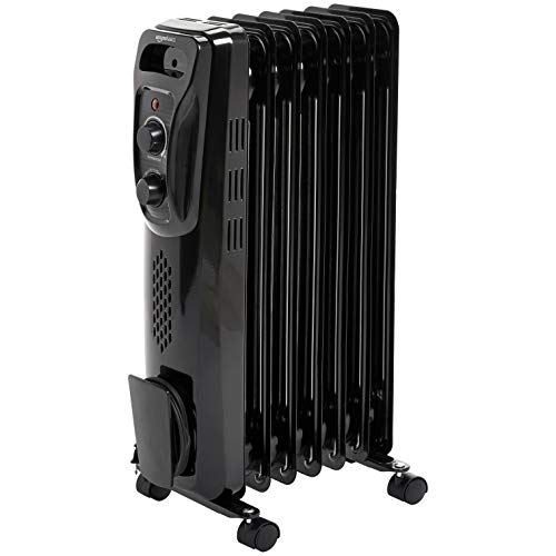 Amazon Basics Indoor Portable Radiator Heater - Black