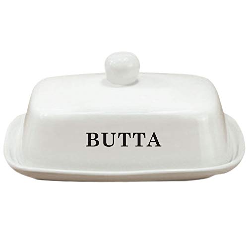 Butter Dish with Lid | Perfect Gift for Cooks | LARGE - Fits Block of Butter or 2 Sticks