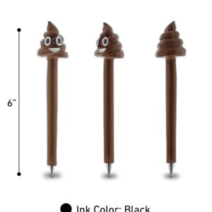 Planet Pens Poop Face Novelty Pen - Cute & Unique Kids & Adults Office Supplies Ballpoint Pen Colorful Emotion Writing Pen Instrument For School & Office