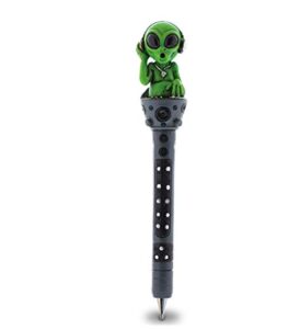 planet pens alien dj novelty pen - fun and unique kids and adults ballpoint pen, cute science fiction space writing pen instrument for school & office desk decor