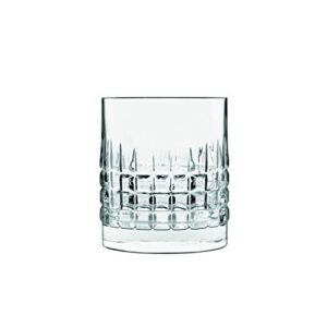 luigi bormioli 12328/02 mixology 12.75 oz charme dof double old fashioned glasses (set of 4), clear