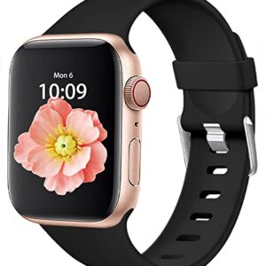 Haveda Compatible for Apple Watch Band 41mm 38mm 40mm 45mm 42mm 44mm, Soft Silicone Sport Replacement Strap Compatible with iWatch SE Series 7 Series 6/5/4/3/2/1 Women Men