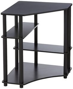 furinno turn-n-tube space saving, corner desk, espresso/black