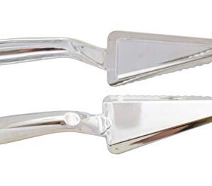 6 Pack | Disposable Plastic Pie/Cake Servers | Heavy Duty | Silver