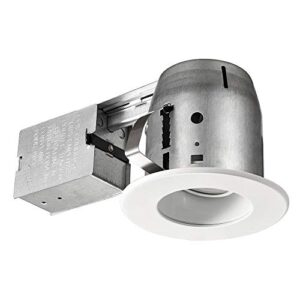 globe electric led glare control/directional 4 in. white recessed kit