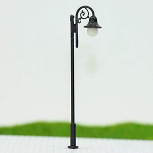 LYM39 10pcs Model Railway Train Lamp Post 6.8cm or 2.68inch Street Lights HO OO Scale LEDs New