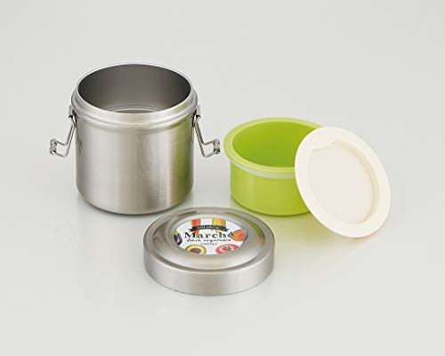 Skater STLB0-A Stainless Steel Lunch Box, Cold and Heat Retention, 16.2 fl oz (480 ml), Marche