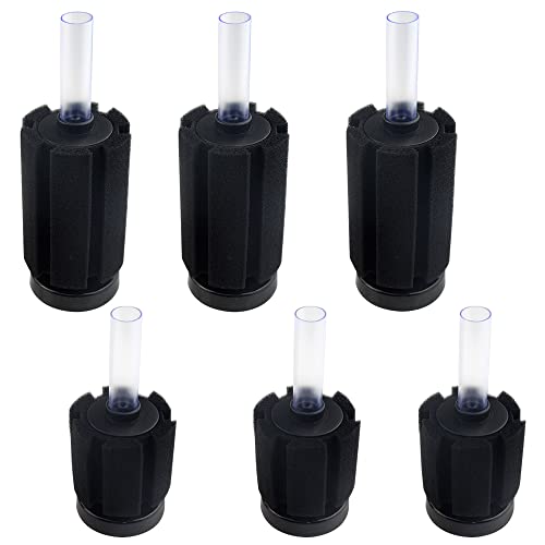 WMYCONGCONG 6 PCS Fish Tank Aquarium Soft Biochemical Sponge Filter, 2 Sizes