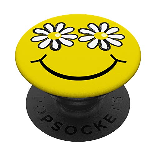 Daisy Flowers Smile Happy Face PopSockets PopGrip: Swappable Grip for Phones & Tablets