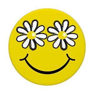 Daisy Flowers Smile Happy Face PopSockets PopGrip: Swappable Grip for Phones & Tablets