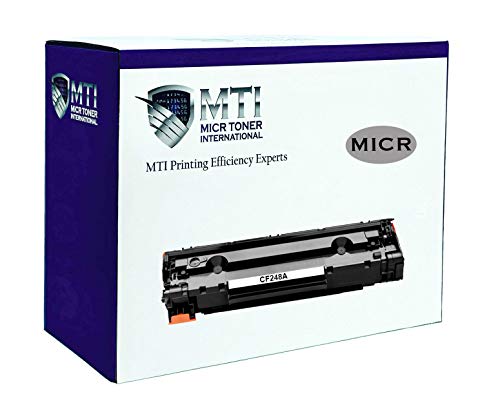 MTI 48A MICR Check Printing CF248A Toner Cartridge | Compatible with HP Pro MFP M15w M29w M28w M30w M31w M16w | HP48A 248A Printer Ink