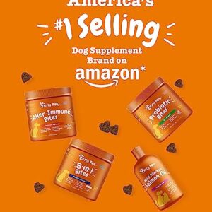 Zesty Paws Omega 3 Alaskan Fish Oil Chew Treats for Dogs - with AlaskOmega for EPA & DHA Fatty Acids - Hip & Joint Support + Skin & Coat Bacon Flavor – 90 Count