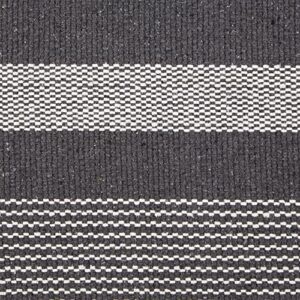 DII Woven Rag Rug Collection Recycled Yarn Cabana Stripe, 2x3', Gray