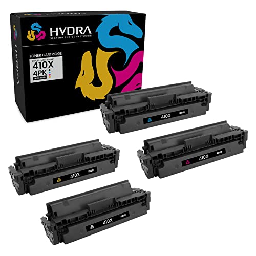 SPEEDYINKS Compatible Toner Cartridge Replacement for HP 410X High-Yield (1 Black, 1 Cyan, 1 Magenta, 1 Yellow, 4-Pack) for HP Color Laserjet Pro MFP M477fdn M477fdw M477fnw M452dn M452dw and M452nww