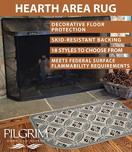 Pilgrim Home and Hearth Pilgrim Fireplace Hearth Rug 19624-1, 23″ x 36″, Beautiful, 5 Sq Ft