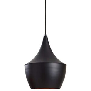 amazon brand – rivet industrial pendant light with bulb, 63"h, black