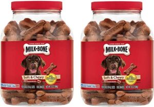 .milk-bone soft & chewy dog snacks (beef & filet mignon recipe) 37oz (2-pack (37oz))