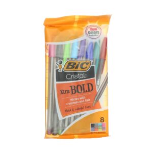 Bic Msbap81-Ast Bic Crystal Extra Bold Assorted Colors 8 Count