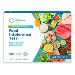 5strands food intolerance test, 640 items tested, food sensitivity at home test kit, accurate hair analysis, health results in 5-7 days, gluten, soy, dairy, protein