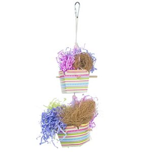 prevue pet products forage & engage baskets of bounty bird toy 62672