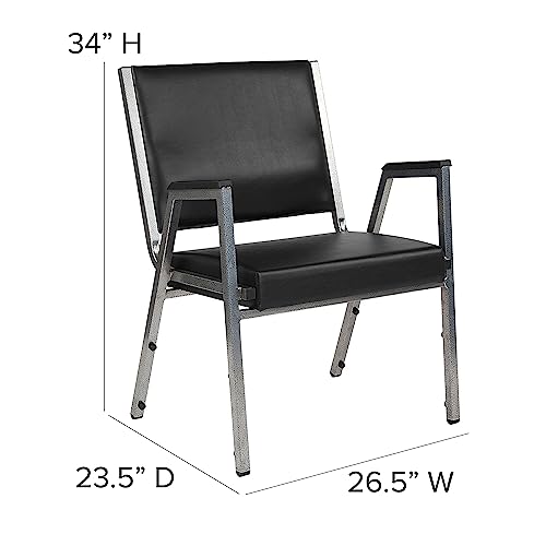 Flash Furniture Vinyl Bariatric Medical Chair, Black (Xu604436701bkvy)