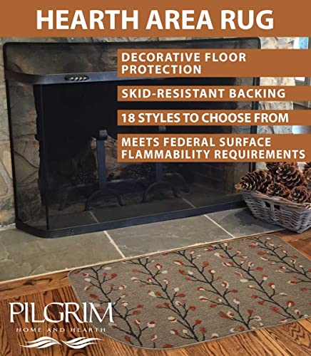 Pilgrim Home and Hearth Pilgrim 19629-1 Fireplace Hearth Rug, Beautiful