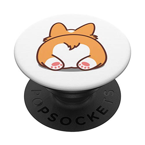 Funny Corgi Butt PopSockets PopGrip: Swappable Grip for Phones & Tablets