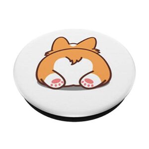 Funny Corgi Butt PopSockets PopGrip: Swappable Grip for Phones & Tablets