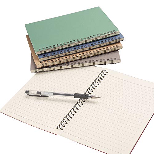 Rocutus 5pcs Colorful Spiral Notebook Student Small Study Book Spiral Notebook Small Notebook Office Simple Working Book Diary Notebook