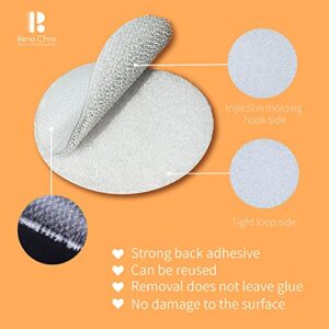 Self Adhesive Dots, Strong Adhesive 1000pcs(500 Pairs) 3/4" Diameter Sticky Back Coins Nylon Coins, Hook & Loop Dots with Waterproof Sticky Glue Coins Tapes, Very Suitable for Classroom, Office, Home