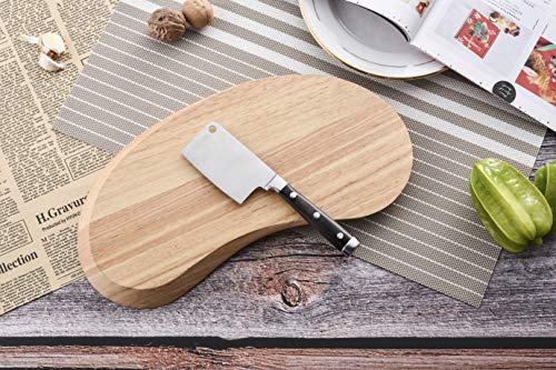 Seven Lotus Cheese Knife - Sharp Premium Stainless Steel Hatchet Blade - Original Home Essentials - Bar Tool Knives - Unique Gift - Perfect for Cutting Parmesan to Brie Cheeses - Great for Picnic