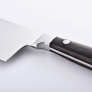 Seven Lotus Cheese Knife - Sharp Premium Stainless Steel Hatchet Blade - Original Home Essentials - Bar Tool Knives - Unique Gift - Perfect for Cutting Parmesan to Brie Cheeses - Great for Picnic