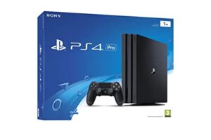 sony playstation 4 pro w/ accessories, 1tb hdd, cuh-7215b - jet black (renewed)