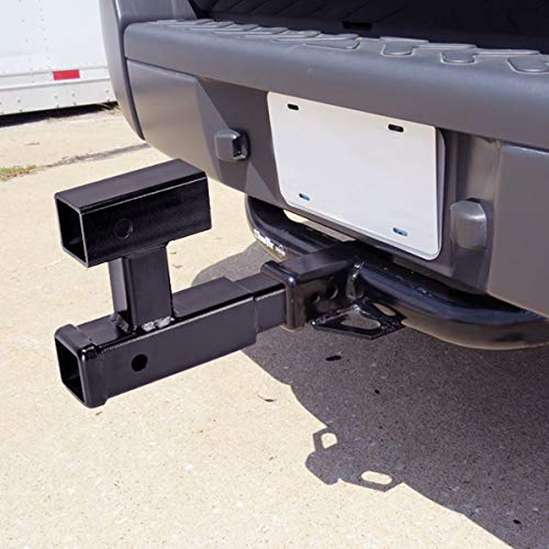 YITAMOTOR 2 inch Dual Receiver Extender Trailer Towing Hitch Extension Bicycle Extender (GTW- 4000 lb.)