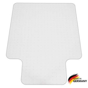 KAISER PLASTIC Chair Mat | Xtra - Strong Quality | Made-in-Germany | 36" x 48" x 1/8" with Lip | for Low/Medium Pile Carpets Polycarbonate