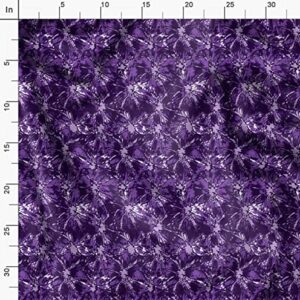 Soimoi Purple Heavy Canvas Fabric Batik Tie-Dye Print Upholstery Fabric, Fabric for Home Accents Fabric by The Yard 58 Inch Wide