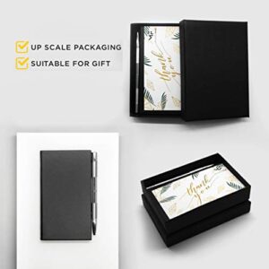 MF accessible trends Leather Pocket Notepad Steel Case Holder with Pen and Refillable Paper for To Do Lists and Note Jotting (The Expert)