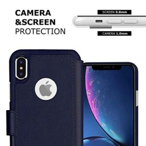 LUPA Legacy iPhone XR Wallet case for Women and Men, Case with Card Holder [Slim & Protective] for Apple XR (6.1”), Vegan Leather i-Phone Cover, Phone Case, Desert Sky