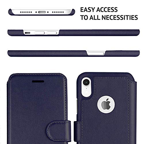 LUPA Legacy iPhone XR Wallet case for Women and Men, Case with Card Holder [Slim & Protective] for Apple XR (6.1”), Vegan Leather i-Phone Cover, Phone Case, Desert Sky