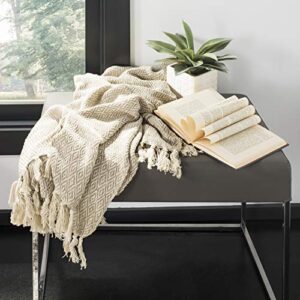 safavieh danita throw blanket, beige