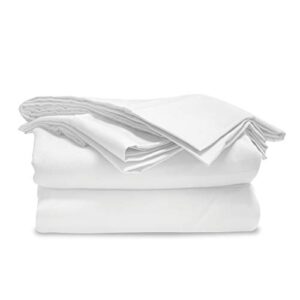 sensorpedic sheet set, king, white