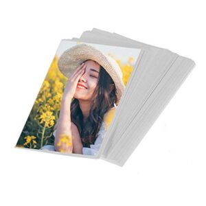 liwute 4x6 inches photo paper both sides 157gsm for laser printer, 100sheets laser printing coated paper